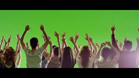 Concert crowd green screen Stock Video Footage - 4K and HD Video Clips ...