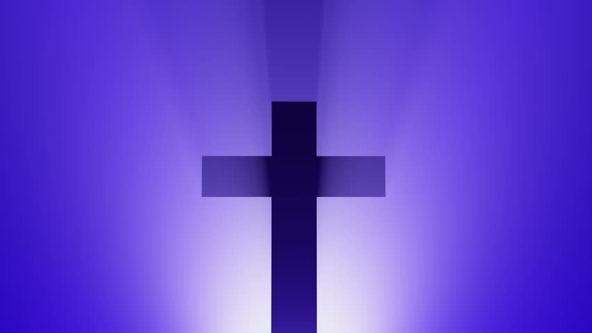 emerging light behind cross Stock Footage Video (100% Royalty-free ...