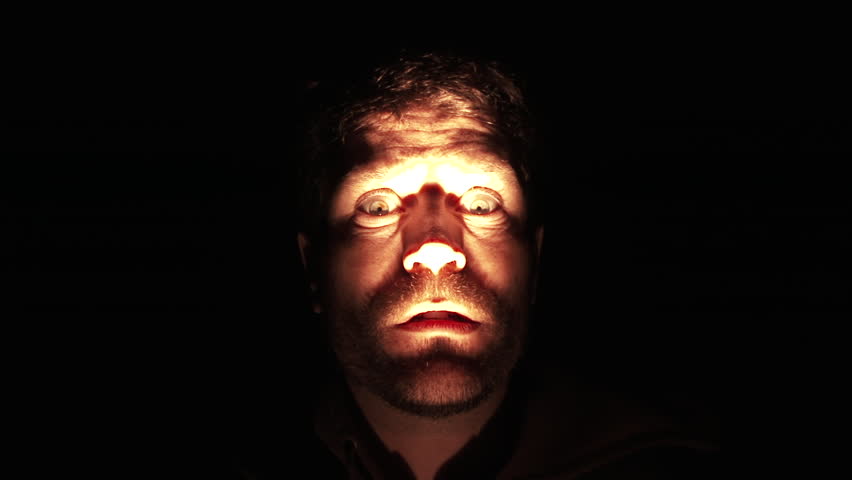 creepy crazy psychotic man's face possessed Stock Footage Video (100% ...