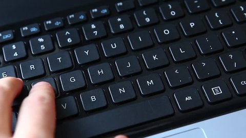 laptop flat computer keyboard typing Stock Footage Video (100% Royalty ...