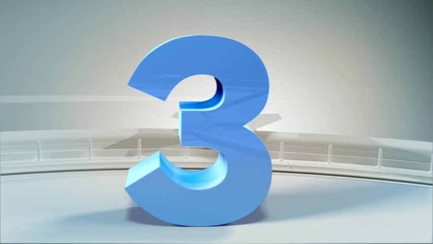 countdown go colorful 3d numbers 1-10 Stock Footage Video (100% Royalty ...