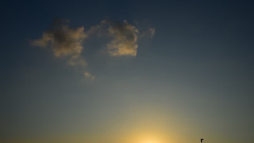 clouds moving sunset sky background Stock Footage Video (100% Royalty ...