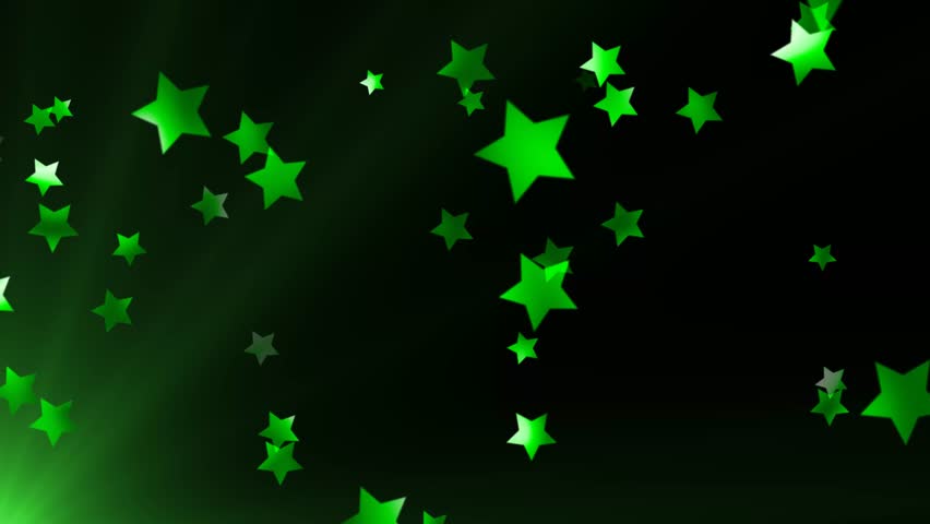 Green Shooting Stars Fly Across Stock Footage Video (100% Royalty-free ...