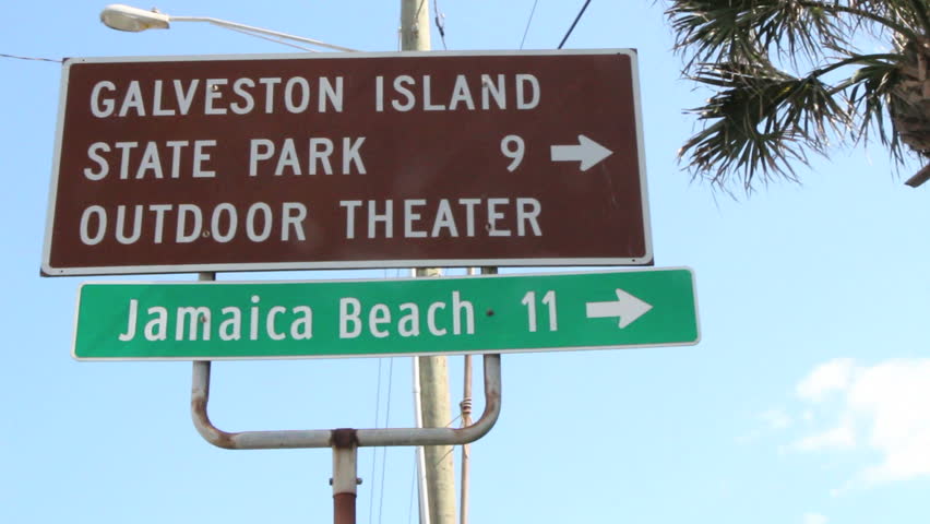 galveston island sign Stock Footage Video (100% Royalty-free) 8947189 ...