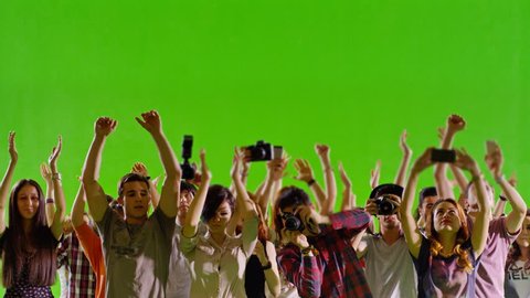 510 Concert crowd green screen Stock Video Footage - 4K and HD Video ...