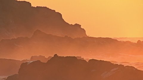 Scene Red Planet Mars Tonned Yellow Stock Footage Video (100% Royalty ...