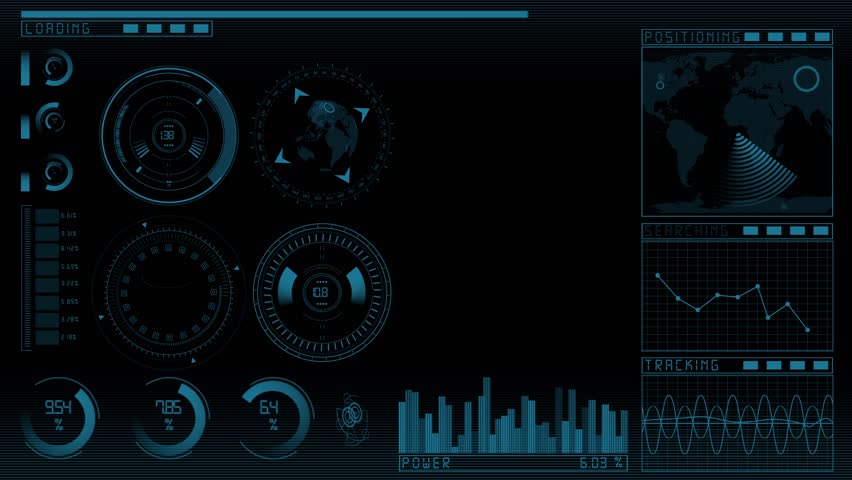 animation technology screen interface gui copy Stock Footage Video (100 ...