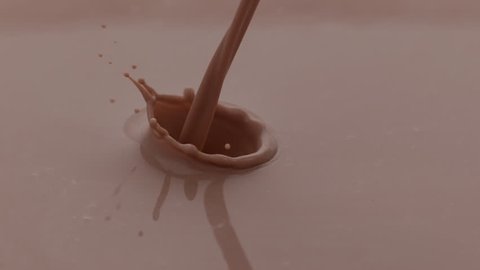 Glass Spilling Chocolate Milk Splash Isolated Stock Photo (Edit Now ...