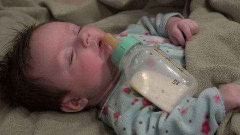 Baby Phantom Eating Sleep Baby Asleep Stock Footage Video (100% Royalty ...