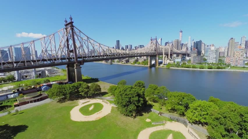 Playground in Queensbridge Park Near Stock Footage Video (100% Royalty ...