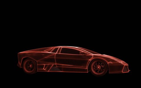 Rotating 3d Model Sports Car Looping Stock Footage Video (100% Royalty ...