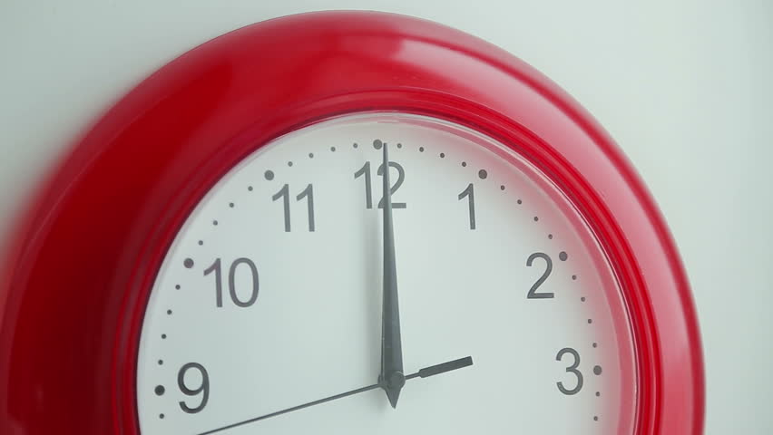 Clock Minute, Second and Hour Stock Footage Video (100% Royalty-free ...