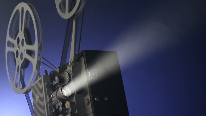 motion picture movie projector sends beam Stock Footage Video (100% ...