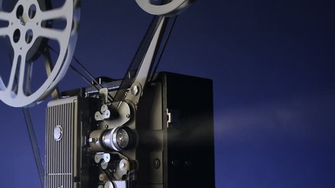 Motion Picture Movie Projector Sends Beam Stock Footage Video (100% ...