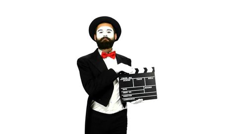 Happy Bearded Young Man Mime Sneezes Stock Footage Video (100% Royalty ...