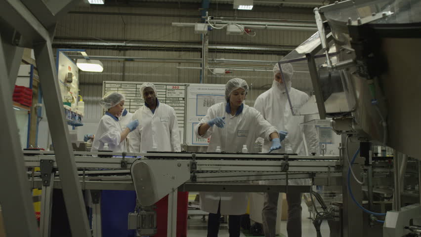 4k Pharmaceutical Manufacturing Facility Factory. Stock Footage Video ...