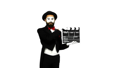 Man Image Mime Dressed Black White Stock Photo 233041735 | Shutterstock