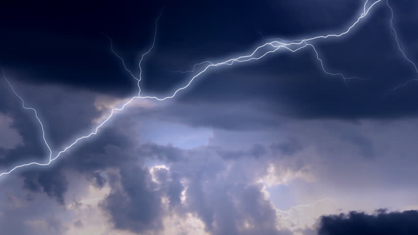 lightning weather report stormy clouds 1920x1080 Stock Footage Video ...