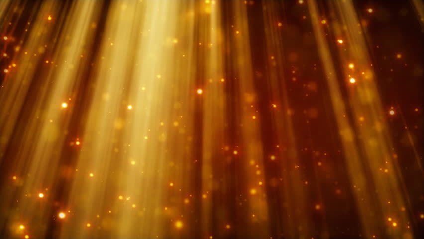 Loopable Background Flying Golden Particles Light Stock Footage Video ...