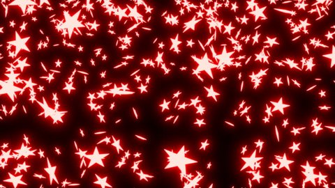 Animated Falling Neon Red Stars On Stock Footage Video (100% Royalty ...