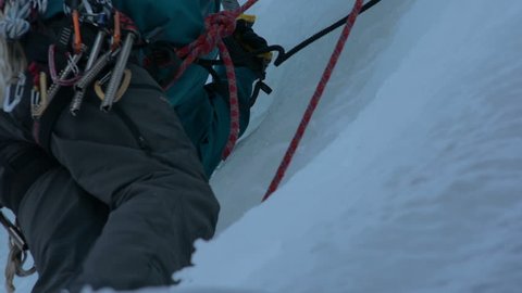 Ice Block Breaking Off While Alpine Stock Footage Video (100% Royalty ...