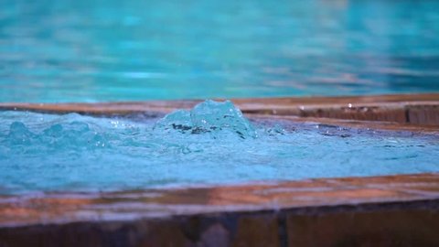 Pool Water Bubble Overflow Stock Footage Video (100% Royalty-free ...