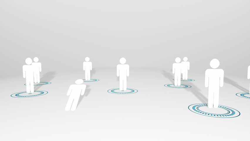 digital animation human characters dial interfaces Stock Footage Video ...