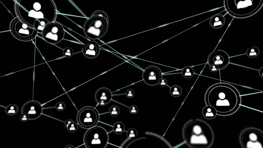 Digital Animation of Online Community Stock Footage Video (100% Royalty ...