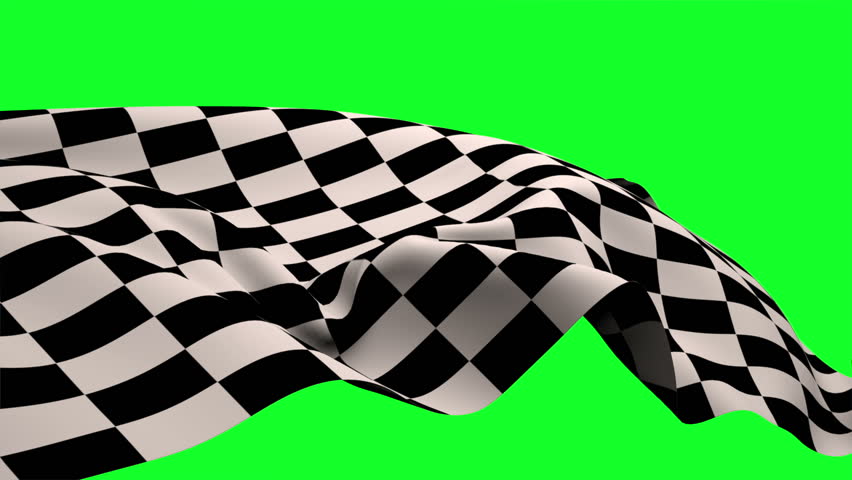 Digital Animation of Checkered Flag Stock Footage Video (100% Royalty ...