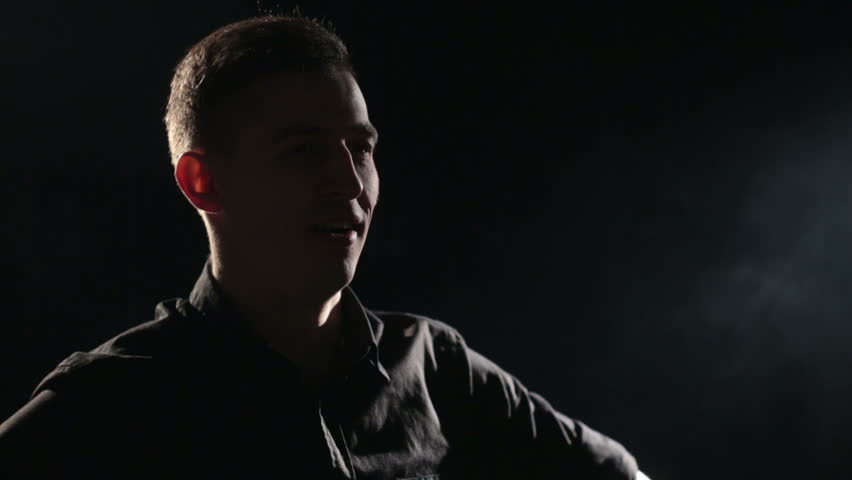 young man lifts his head up Stock Footage Video (100% Royalty-free ...