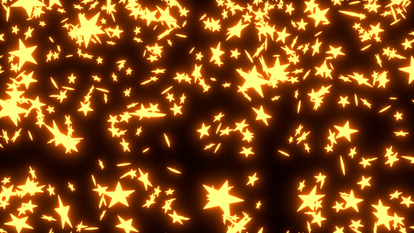 animated falling neon orange stars on Stock Footage Video (100% Royalty ...