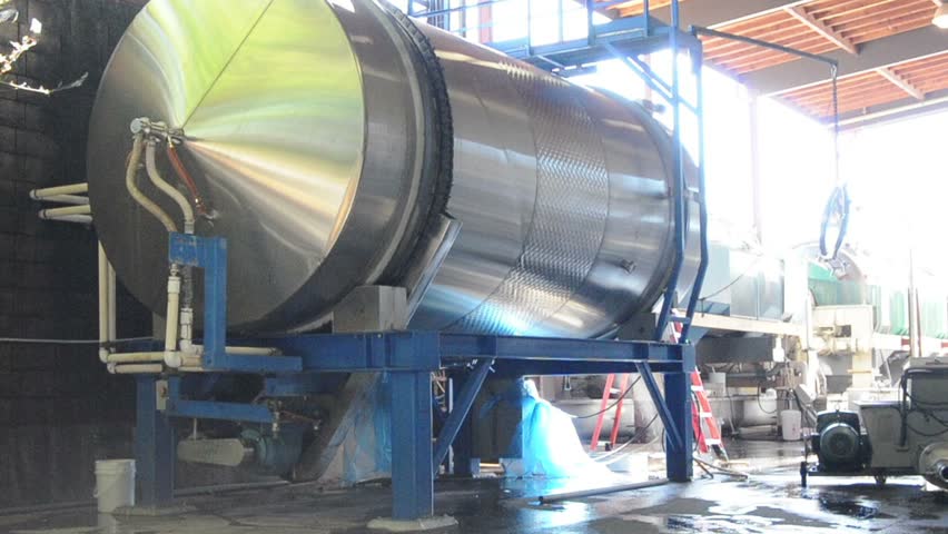 large spinning wine vat mixing brew Stock Footage Video (100% Royalty ...