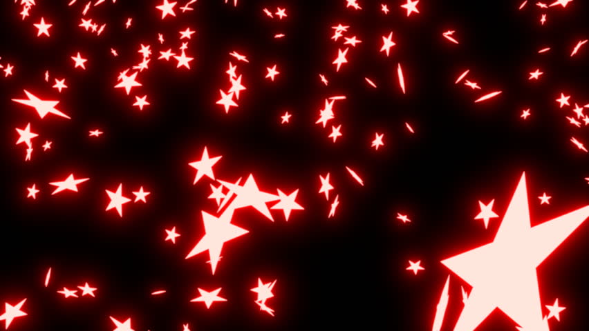 animated falling neon red stars on Stock Footage Video (100% Royalty ...