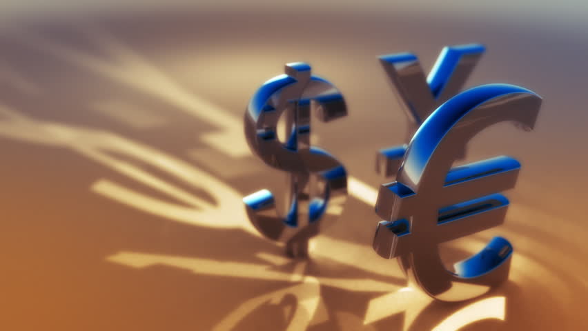 3d animated symbols main global currency Stock Footage Video (100% ...