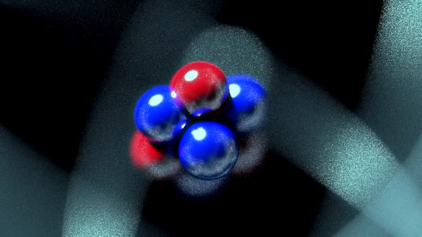 Atoms Zoom in to Nucleus Stock Footage Video (100% Royalty-free ...