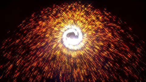 Fireworks Pinwheel Catherine Wheel Celebration Display Stock Footage ...