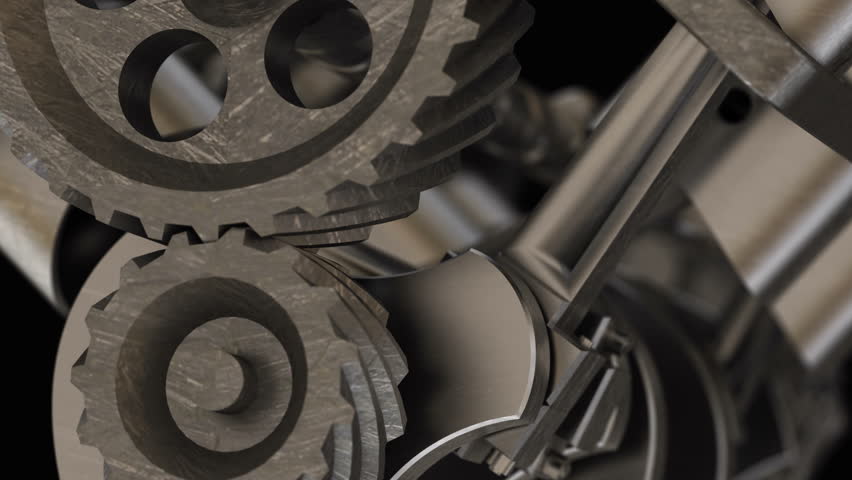 close metal v8 chromium engine 3d Stock Footage Video (100% Royalty ...