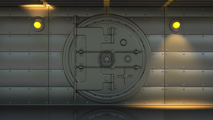 Bank Vault Door Opening. White Stock Footage Video (100% Royalty-free ...