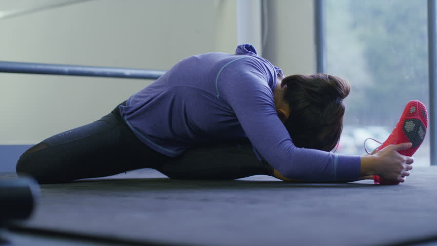 4k very flexible woman stretching on Stock Footage Video (100% Royalty ...
