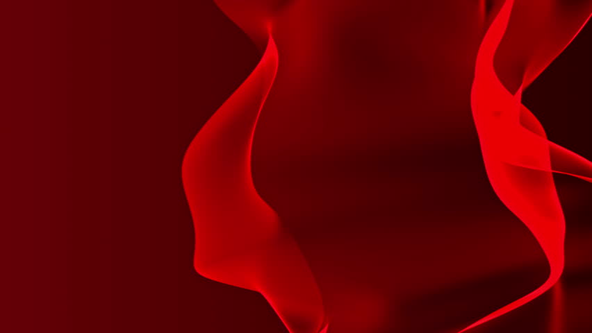 abstract background waving red fabric wind Stock Footage Video (100% ...