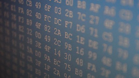 Hexadecimal Program Code On Screen Animated Stock Footage Video (100% Royalty-free) 9251930 ...