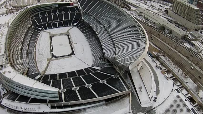 Chicago Soldier Field After Snow Stock Footage Video (100% Royalty-free ...