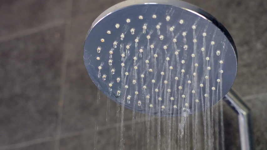 Shower Head Turning Off Water Stock Footage Video (100% Royalty-free ...