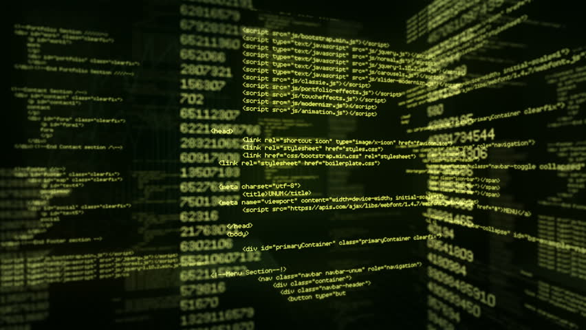 computer program code running virtual space Stock Footage Video (100% ...