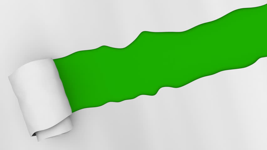 Ripping White Paper Animation with Stock Footage Video (100% Royalty ...