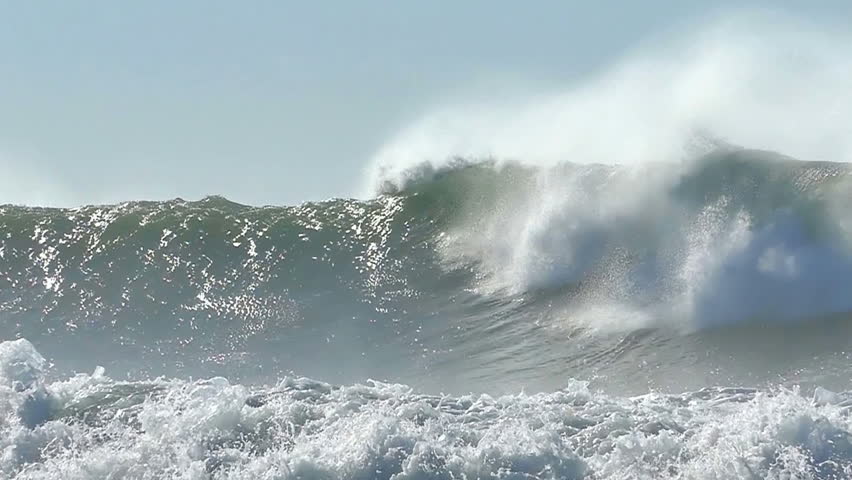very big wave giant ocean blue Stock Footage Video (100% Royalty-free ...