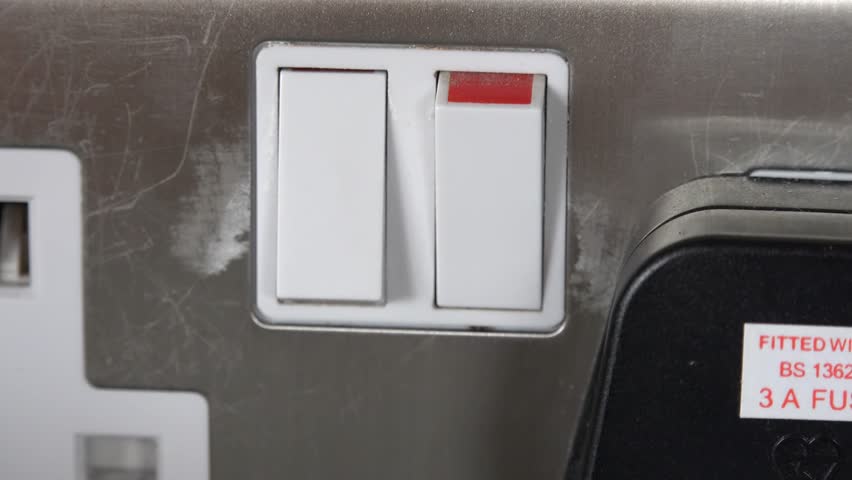 4k power switch off plug socket Stock Footage Video (100% Royalty-free ...