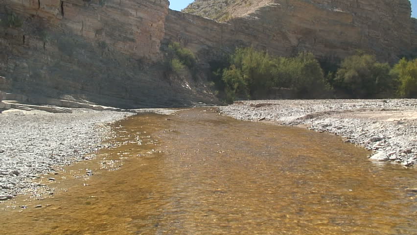 shallow stream big bend national park Stock Footage Video (100% Royalty ...