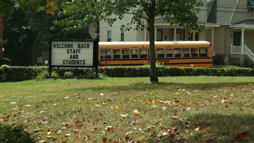 Sign Welcome Back Staff Students Stock Footage Video (100% Royalty-free ...