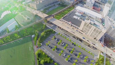 Aerial View Bus Parking New Buses Stock Photo 764615647 | Shutterstock